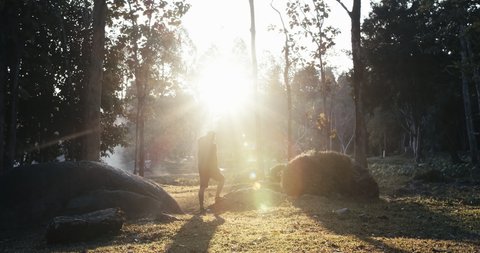 hands face ghost distorting beautiful scenery Stock Footage Video (100% ...
