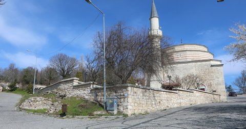 Vize Hasan Bey Mosque Surroundings Converted Stock Footage Video (100% ...