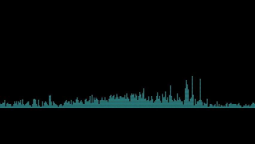 Visualization of Voice Record, Artificial Stock Footage Video (100% ...