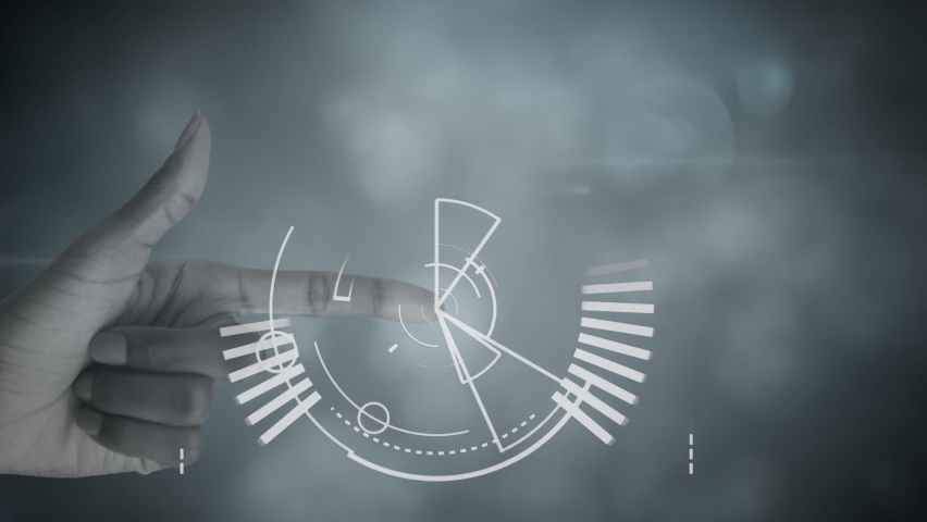 Animation of Biometric Fingerprint with Stock Footage Video (100% ...