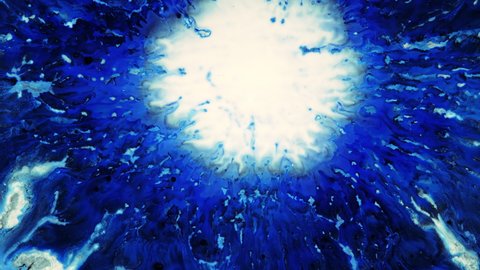 Explosion Blooming Flower Fluid Art Expansion Stock Footage Video (100% ...