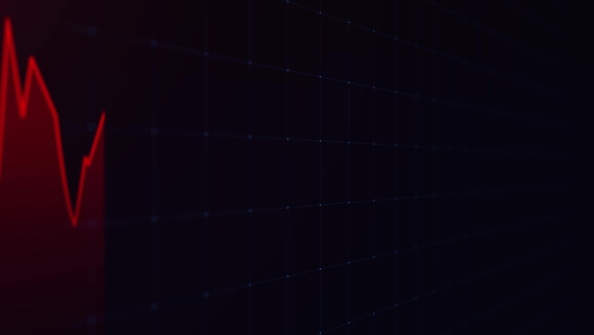4k animation decreasing trend showing unsuccessful Stock Footage Video ...