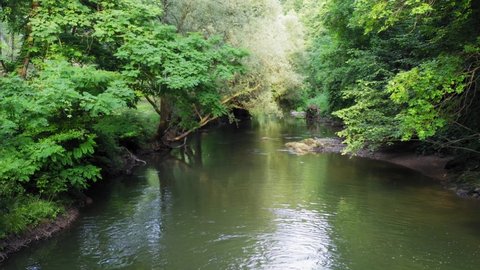 Aerial View Sutla Sotla River Border Stock Footage Video (100% Royalty ...