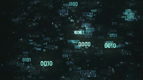 Blue Digital Data Code Numbers On Stock Footage Video (100% Royalty ...