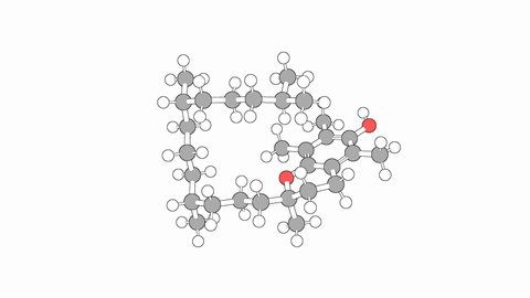 Realistic 3d View Dlalphatocopherol Seamless Loop Stock Footage Video ...