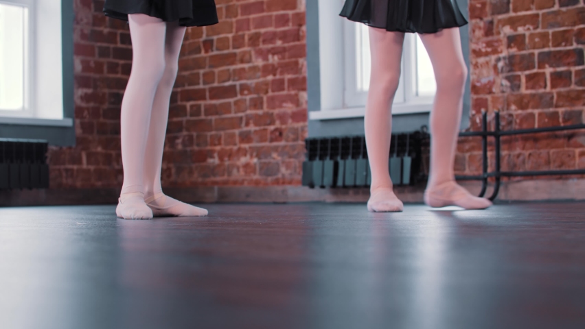 ballet dancing - two ballerina girls Stock Footage Video (100% Royalty ...