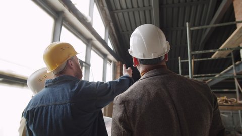 Back View Team Male Female Architects Stock Footage Video (100% Royalty ...