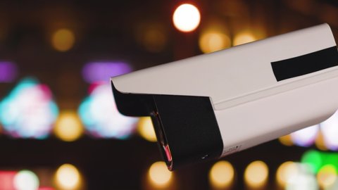 Security Video Camera Surveillance Moving Scan Stock Footage Video (100 ...