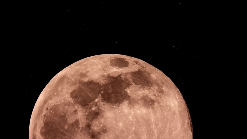 Red Moon in the Night Stock Footage Video (100% Royalty-free ...