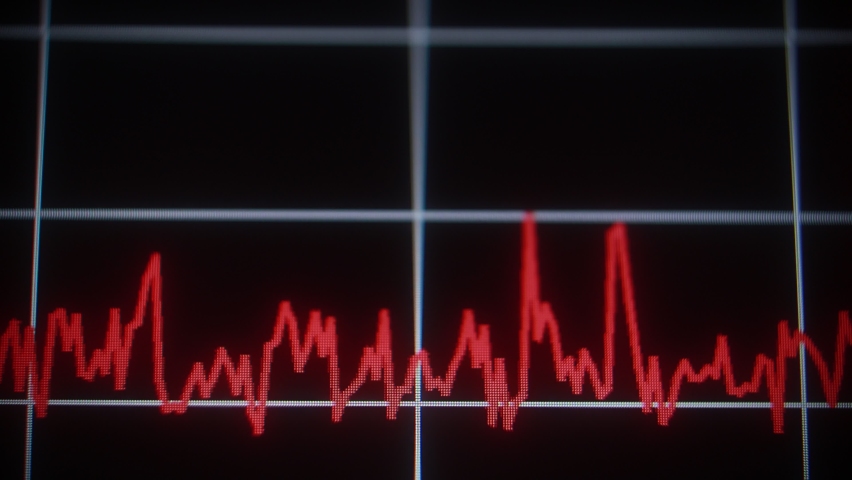 Sound Wave Diagram On Monitor Screen Stock Footage Video (100% Royalty ...