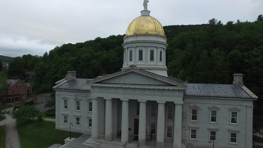 vermont state capitol building montpelier 4k Stock Footage Video (100% ...