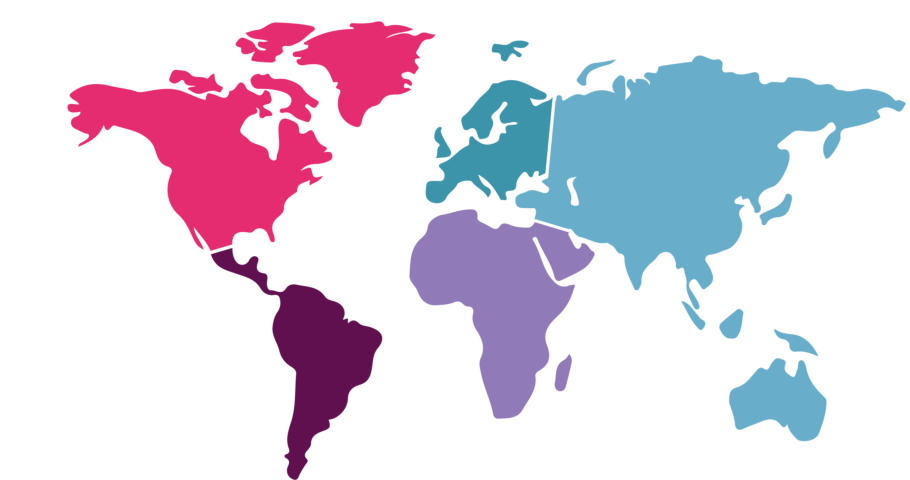 Animation Colourful World Map On White Stock Footage Video (100% ...