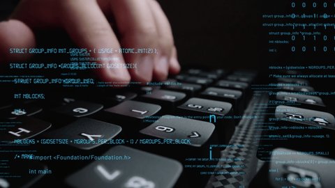 Creative Visual Computer Programming Coding Software Stock Footage ...