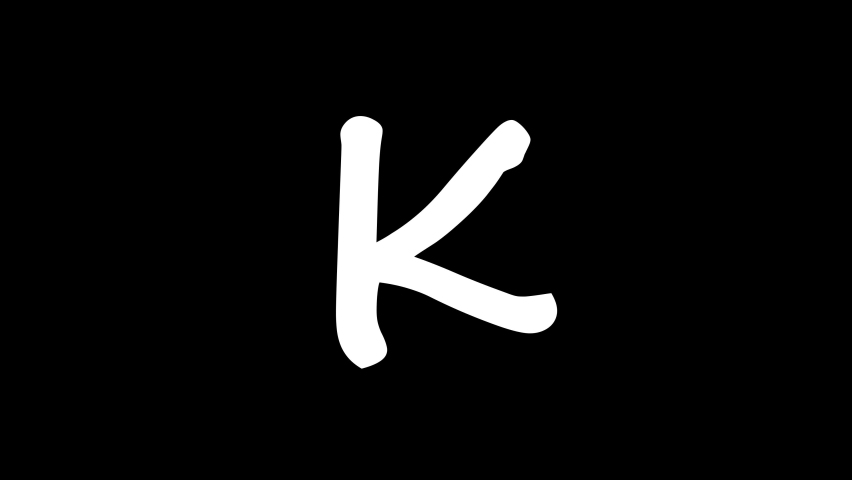 Animated Letter K of the Stock Footage Video (100% Royalty-free ...
