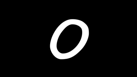 Animated Letter O English Alphabet Learning Stock Footage Video (100% ...