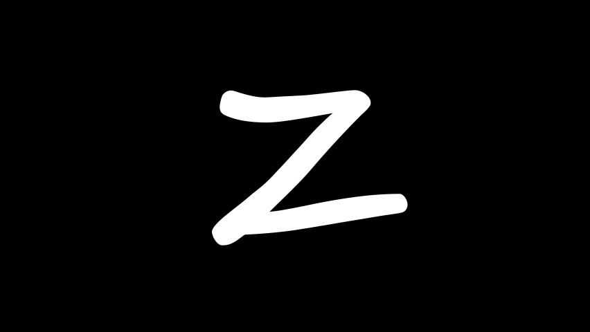 animated letter z english alphabet learning Stock Footage Video (100% ...