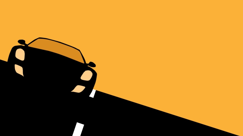 animated background car racing on road Stock Footage Video (100% ...