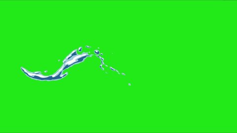 Cartoon Animation On Green Screen Water Stock Footage Video (100% ...
