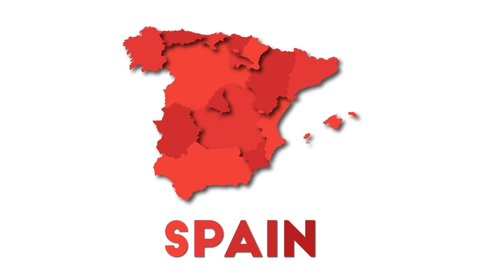 Illustrated map spain Stock Video Footage - 4K and HD Video Clips ...