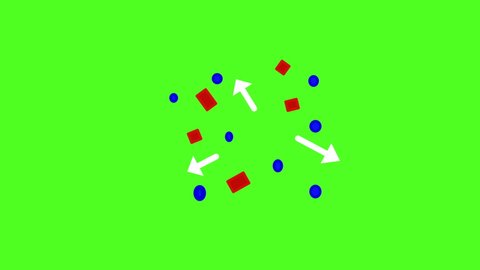 Particle Element Design On Greenscreen Overlay Stock Footage Video (100 ...