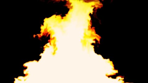 Hell Fire Flames Eruption Animation Cgi Stock Footage Video (100% ...