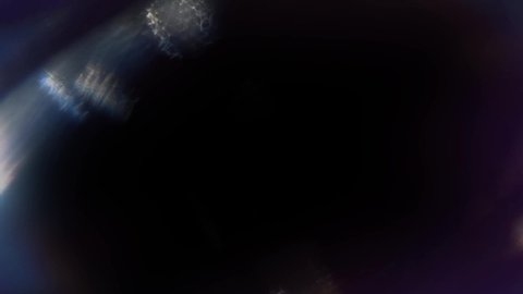 Flickering Light Highlights Blue On Black Stock Footage Video (100% ...