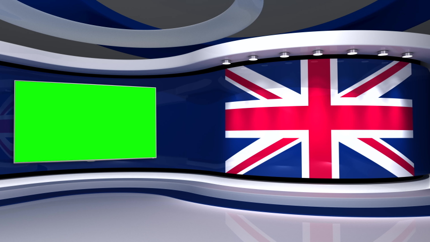 Tv Studio. Loop Animation. United Stock Footage Video (100% Royalty ...