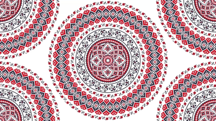 Traditional Romanian Pattern Stock Video Footage - 4K and HD Video ...