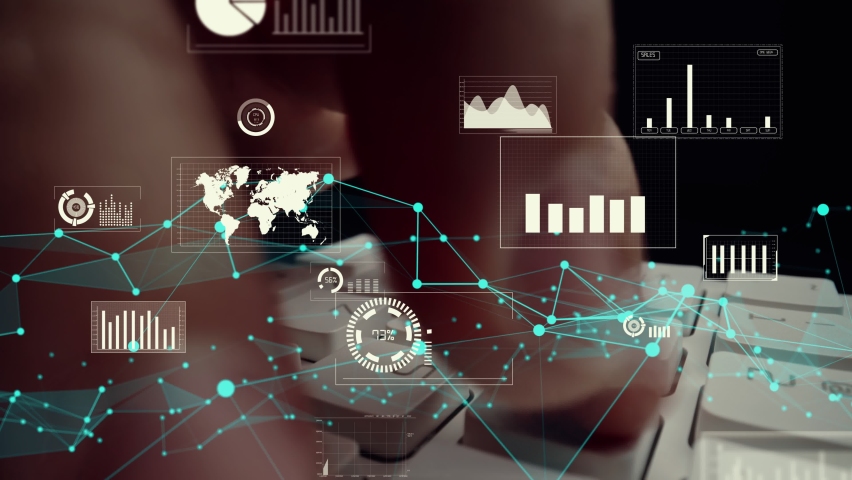 creative visual business big data finance Stock Footage Video (100% ...