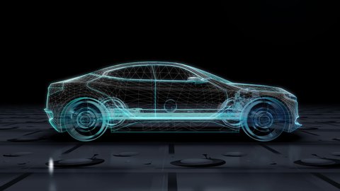 Electronic Hydrogen Lithium Ion Battery Autonomous Stock Footage Video ...