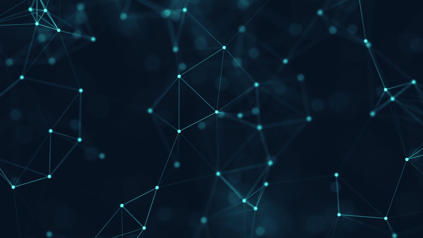 abstract blue plexus background lines dots Stock Footage Video (100% ...