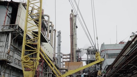 Nitrogen Fertilizer Plant Nitrogen Production Facility Stock Footage ...