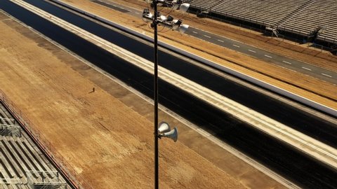 Atlanta Dragway Racing Track View Stock Footage Video (100% Royalty ...