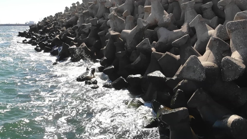 Tetrapod structure Stock Video Footage - 4K and HD Video Clips ...