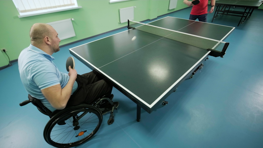 Man Physical Disability Who Uses Wheelchair Stock Footage Video (100% ...