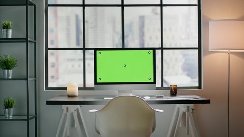 Computer Screen Tracking Markers On Chroma Stock Footage Video (100% ...