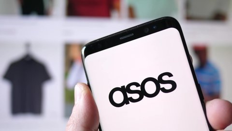 Asos Logo On Smartphone On Background Stock Footage Video (100% Royalty ...
