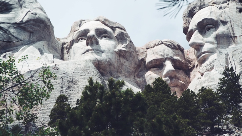 panoramic view mt rushmore national monument Stock Footage Video (100% ...