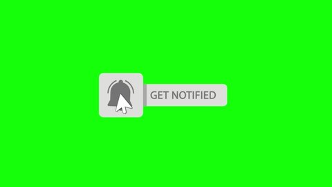 Subscribe Like Notification Bell Button Animation Stock Footage Video ...