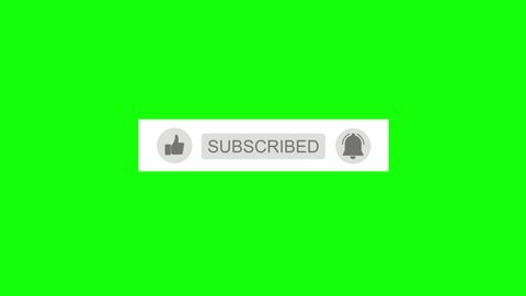 Subscribe Like Notification Bell Button Animation Stock Footage Video ...