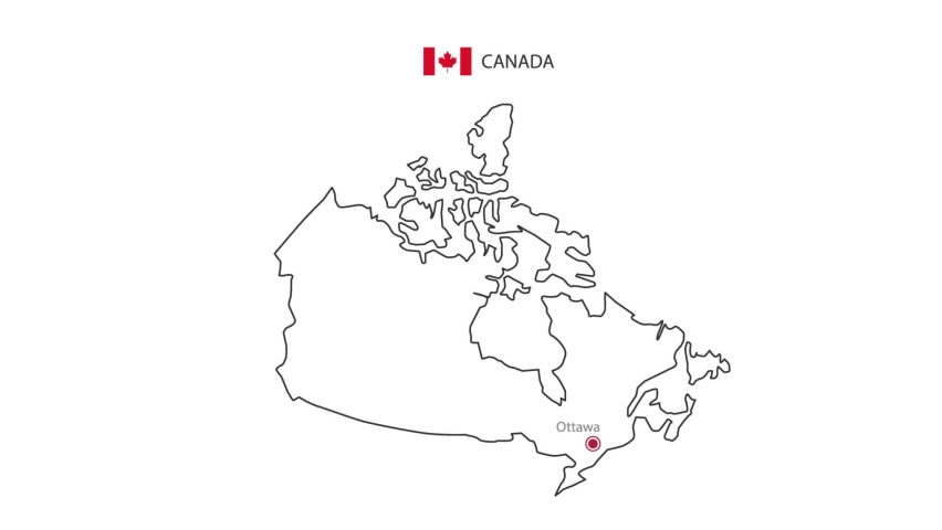 Quebec Administrative Map Stock Video Footage - 4K and HD Video Clips ...