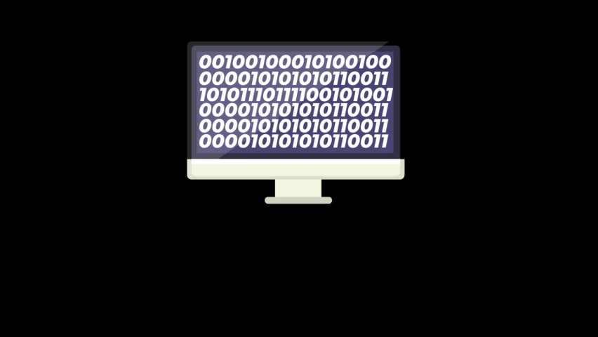 computer shape animation 4k full hd Stock Footage Video (100% Royalty ...