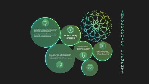 Green Yellow Digitization Process Infographics Data Stock Footage Video ...