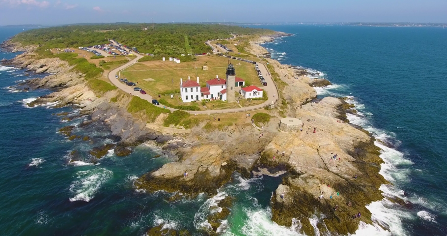 Narragansett Bay lighthouse and landscape in Rhode Island image - Free ...