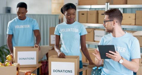 Portrait Caucasian Handsome Young Guy Volunteer Stock Footage Video ...