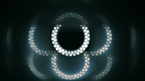 Circle Led Lights Different Versions Glow Stock Footage Video (100% ...
