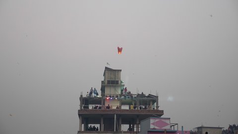 Shakrain Festival Rooftop Celebrations Dhaka Stock Footage Video (100% ...