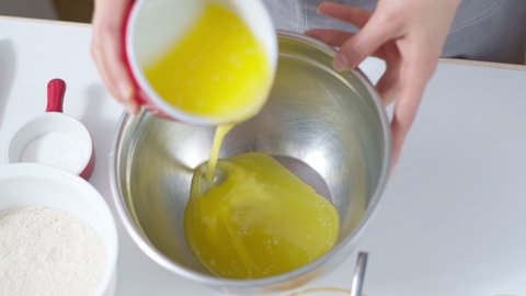 Female Chef Adds Ghee 4k Stock Footage Video (100% Royalty-free ...