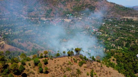 Top View Wildfire Spreading Stock Footage Video (100% Royalty-free ...