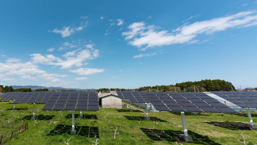solar tracking panels following sun's path Stock Footage Video (100% ...